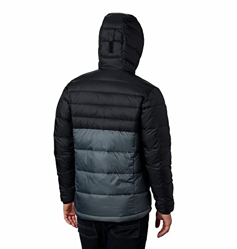 Columbia Men's Buck Butte Insulated Hooded Jacket, Graphite/Black, Medium