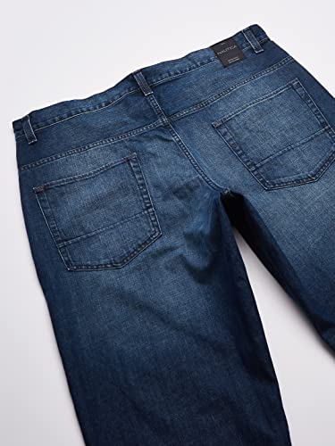 Nautica Men's Big and Tall Relaxed Fit Jean, Glacier Blue Wash, 46W x 32L