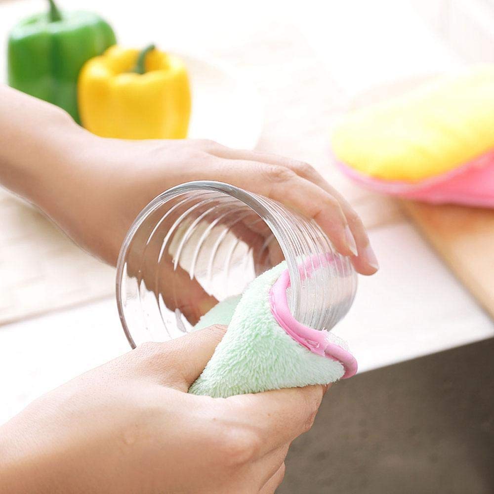 Kitchen Scouring Pads Double Sided Cleaning Sponges Household Cleaning Tools for Pans Pots Cookware, 6pcs