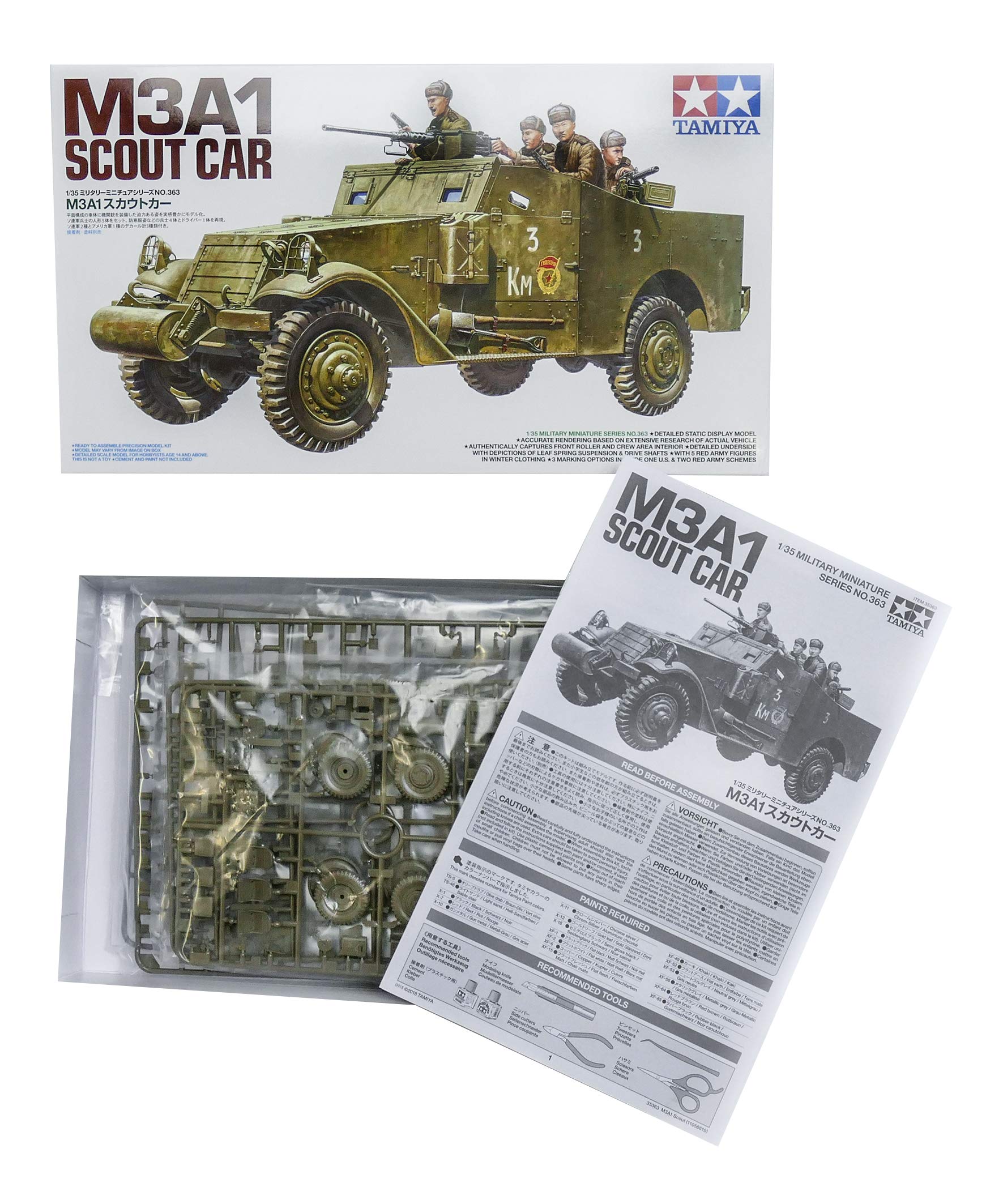 Tamiya 35363 1/35 M3A1 Scout Car Plastic Model Kit