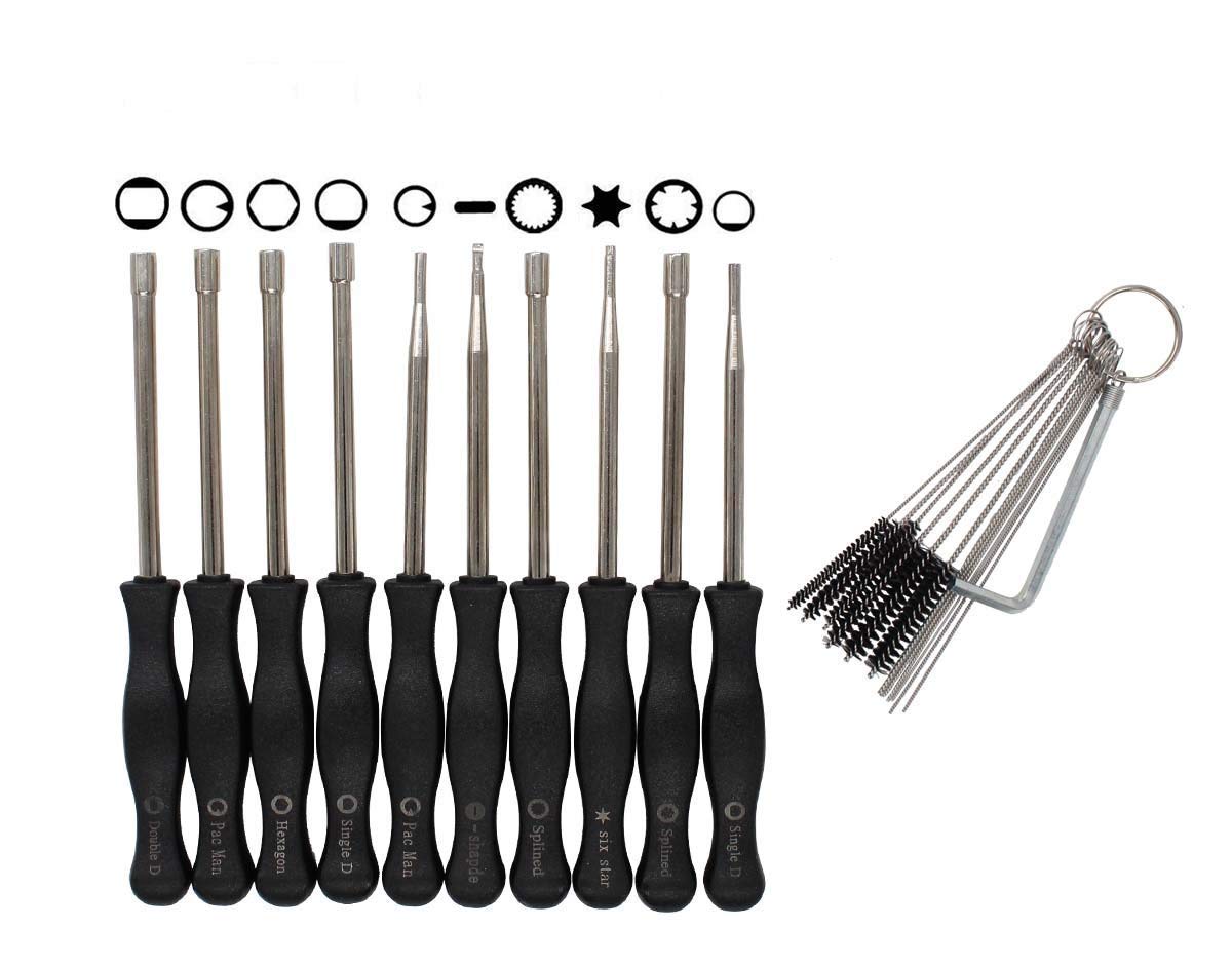 Allong Carburetor Adjustment Tool Kit for Common 2 Cycle Engine Craftsman Chainsaw Weed Eater Echo Poulan MTD Ryobi Homelite Trimmer