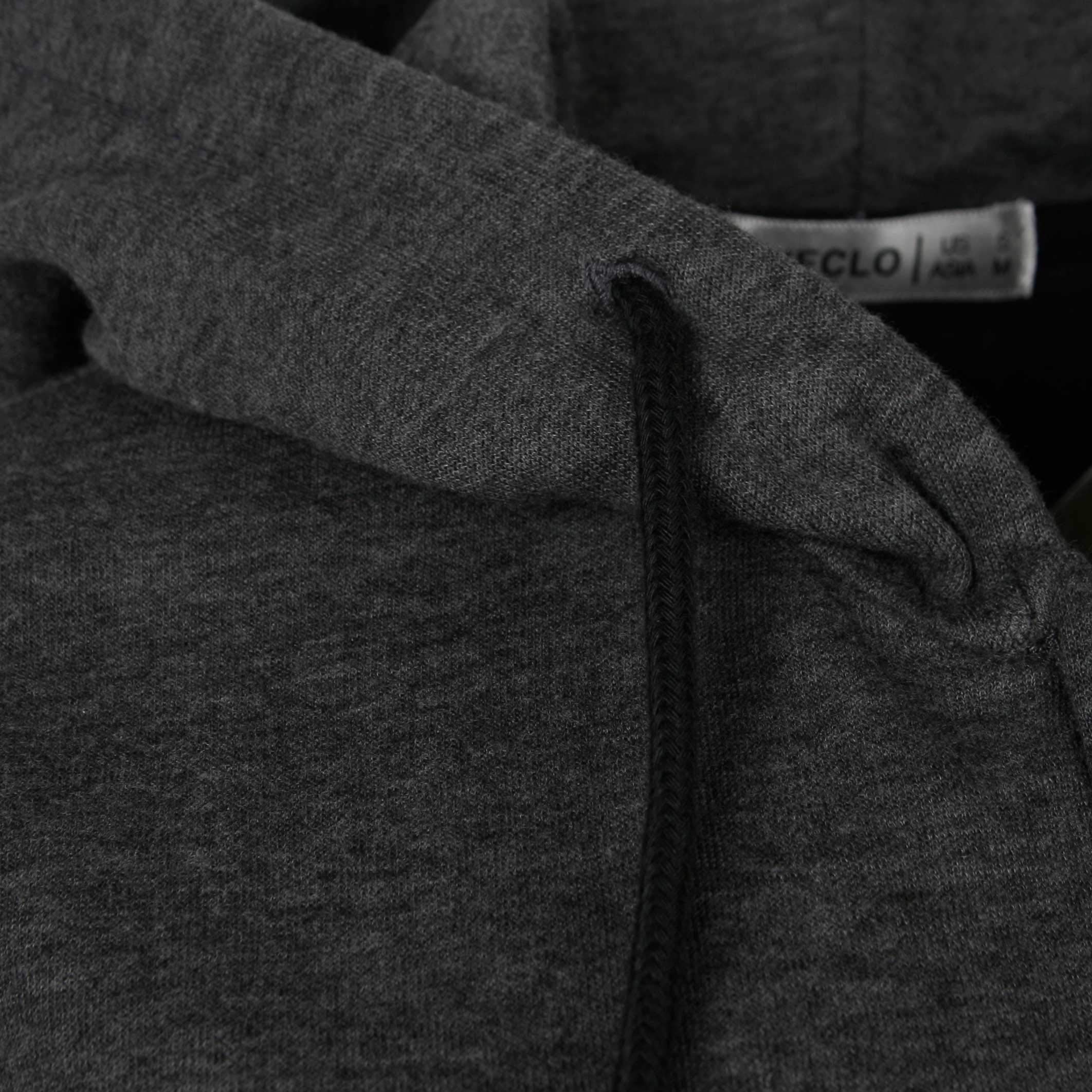 MAJECLO Women's Active Slim Fit Zip-Up Hoodie Jacket Long Sleeve Sweatshirt (Medium, Slim_Charcoal)