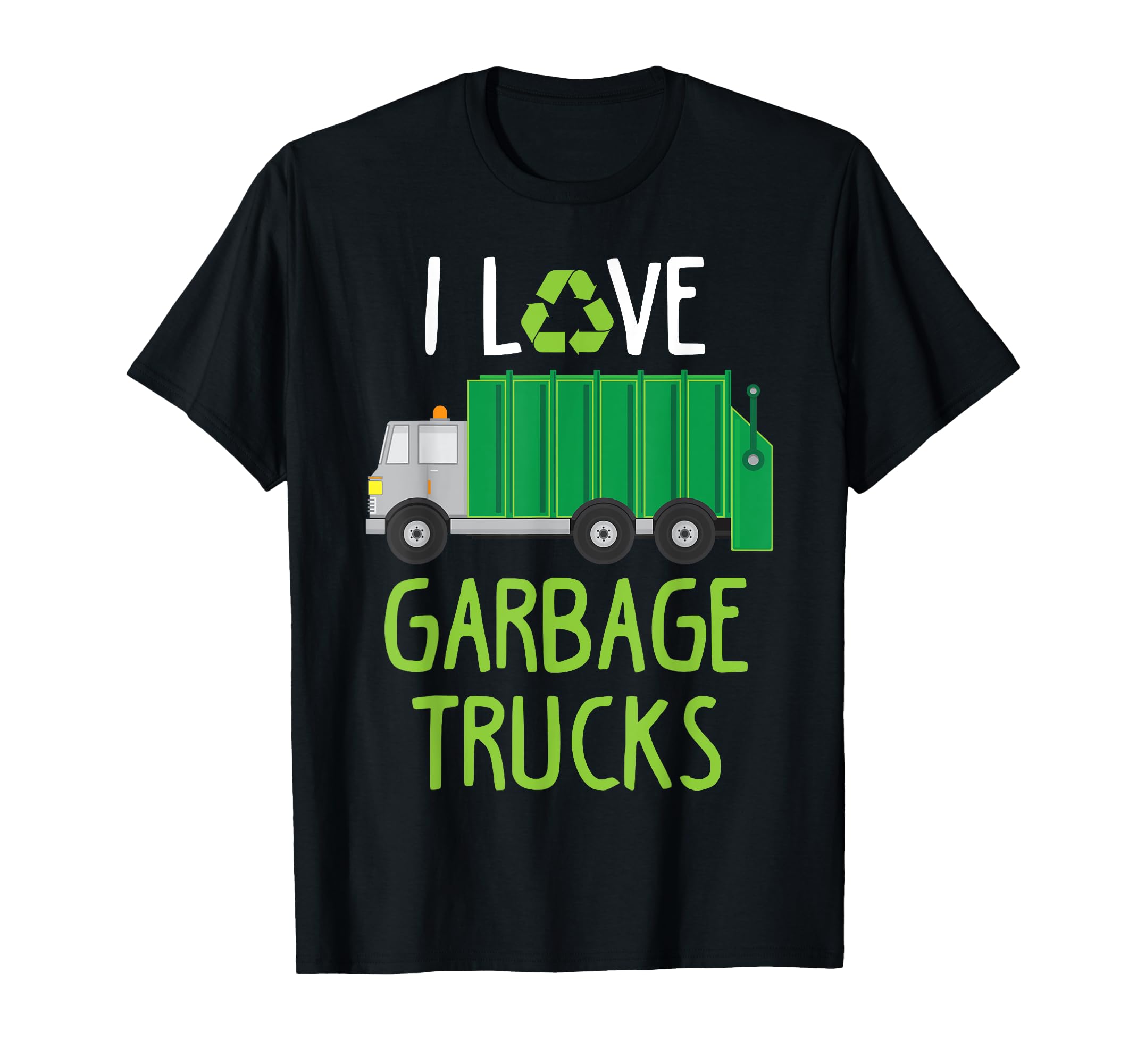 I Love Garbage Trucks T-Shirt Waste Collection Day Kids Gift T-Shirt