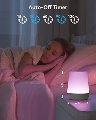 BABYMUST Baby White Noise Machine, Sound Machine with Night Light for Baby Sleeping, 34 Soothing Sounds, App Remote Control, Set Wake up & Sleep Schedule, Timer, Rechargeable, Portable for Travel