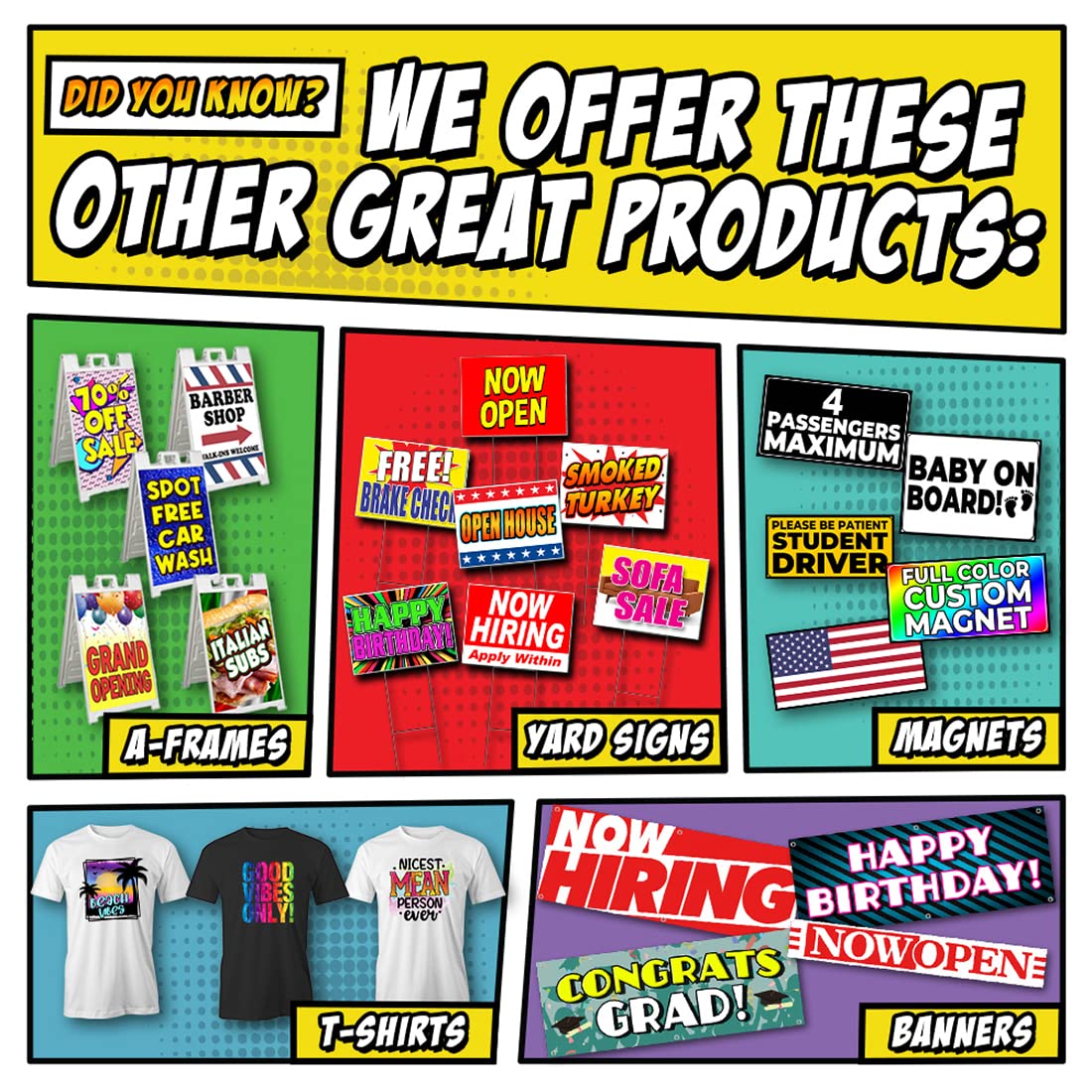 Financing Available Extra Large 13 oz Banner Heavy-Duty Vinyl Single-Sided with Metal Grommets