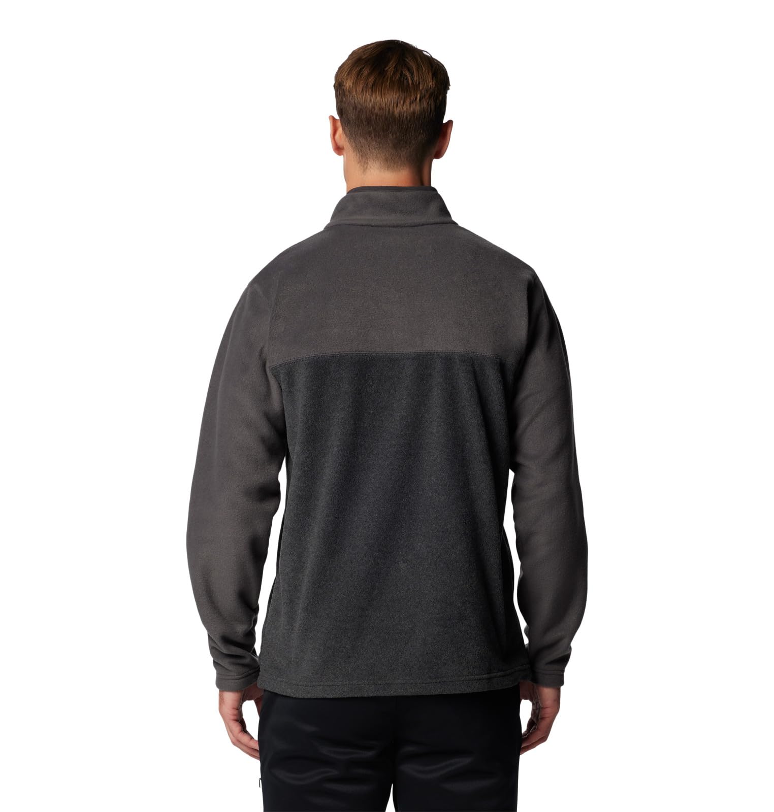Columbia Men's Steens Mountain Half Snap, charcoal heather, shark, Large