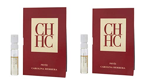 Carolina Herrera 2 CH Privee Eau De Parfum Spray Sample Travel Vials .05 oz / 1.5ml Each Women's New (Lot of 2).