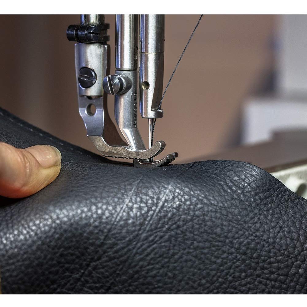 TORRAMI Soft Synthetic PU Fabric Material Faux Leather Sheets 2 Yards 54" x 72", 0.95mm Thick for Upholstery, DIY Crafts,Pebbled Pattern Black