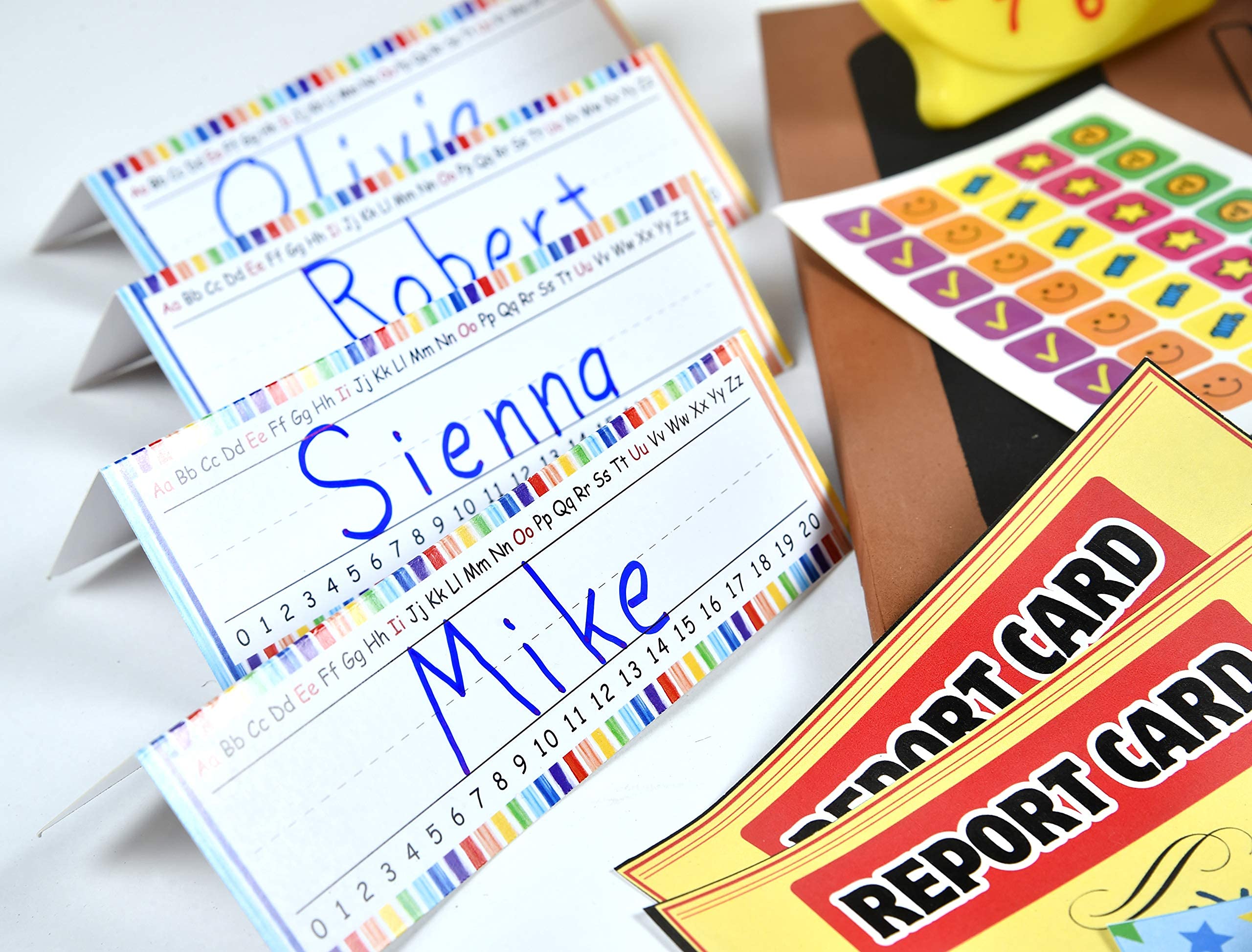 Dr. STEM Toys | Play Teacher Role-Play Set Includes Reusable White Board, Bell, Report Cards, for Home or Classroom, Over 30 Pieces Included, Gift for Kids, Complete Set