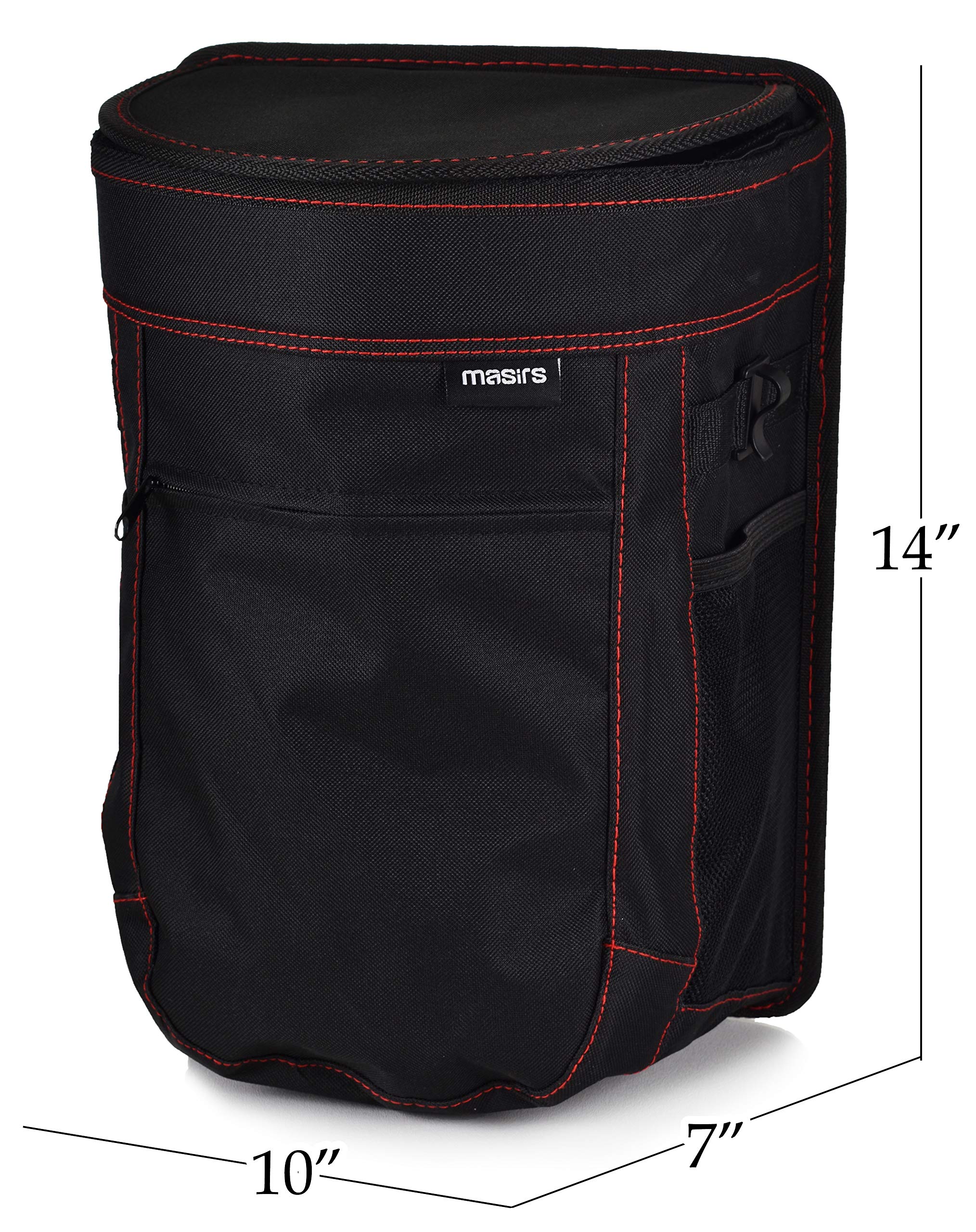 Masirs Vehicle Trash Can - Large Removable Leakproof Garbage Bag, Fasten The Car Waste Basket to Back or Front Seat Headrest. Great Garbage Can for Car, SUV, Truck, Van or Minivan.