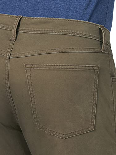 Wrangler Authentics Men's Straight Fit Twill Pant, Thistle, 36W x 30L