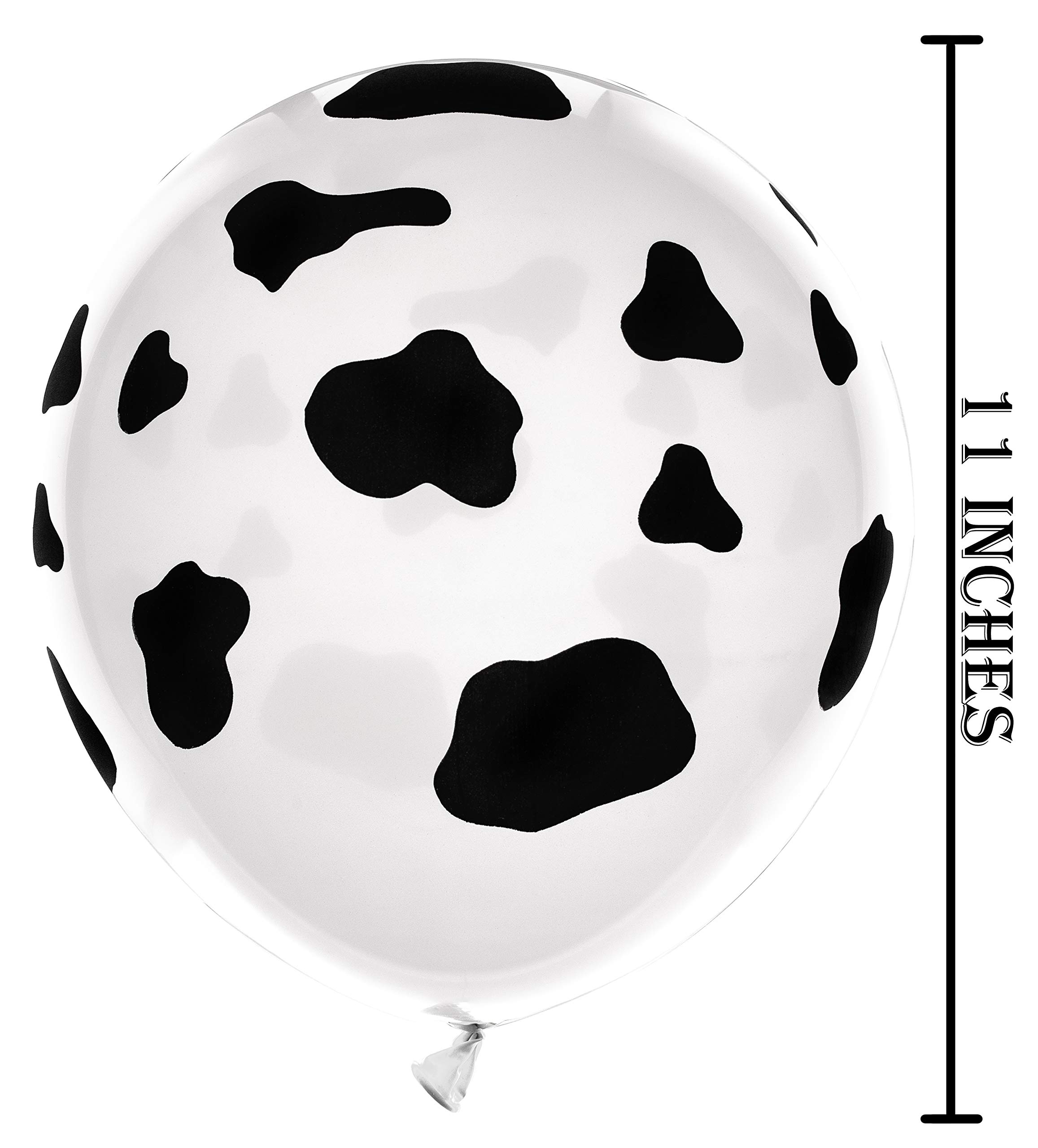 Latex Cow Print Balloons - Birthday Party balloons, Farm Theme, Party Supplies (12)