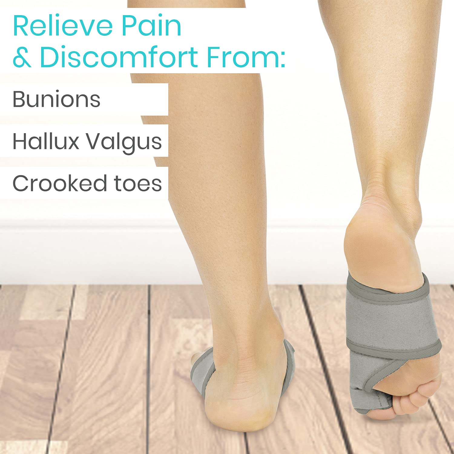 Bunion Brace Big Toe Corrector Straightener With SplintHallux Valgus Pad Joint Pain Relief, Alignt TreattOrthopedic Sleeve Foot Wrap Support