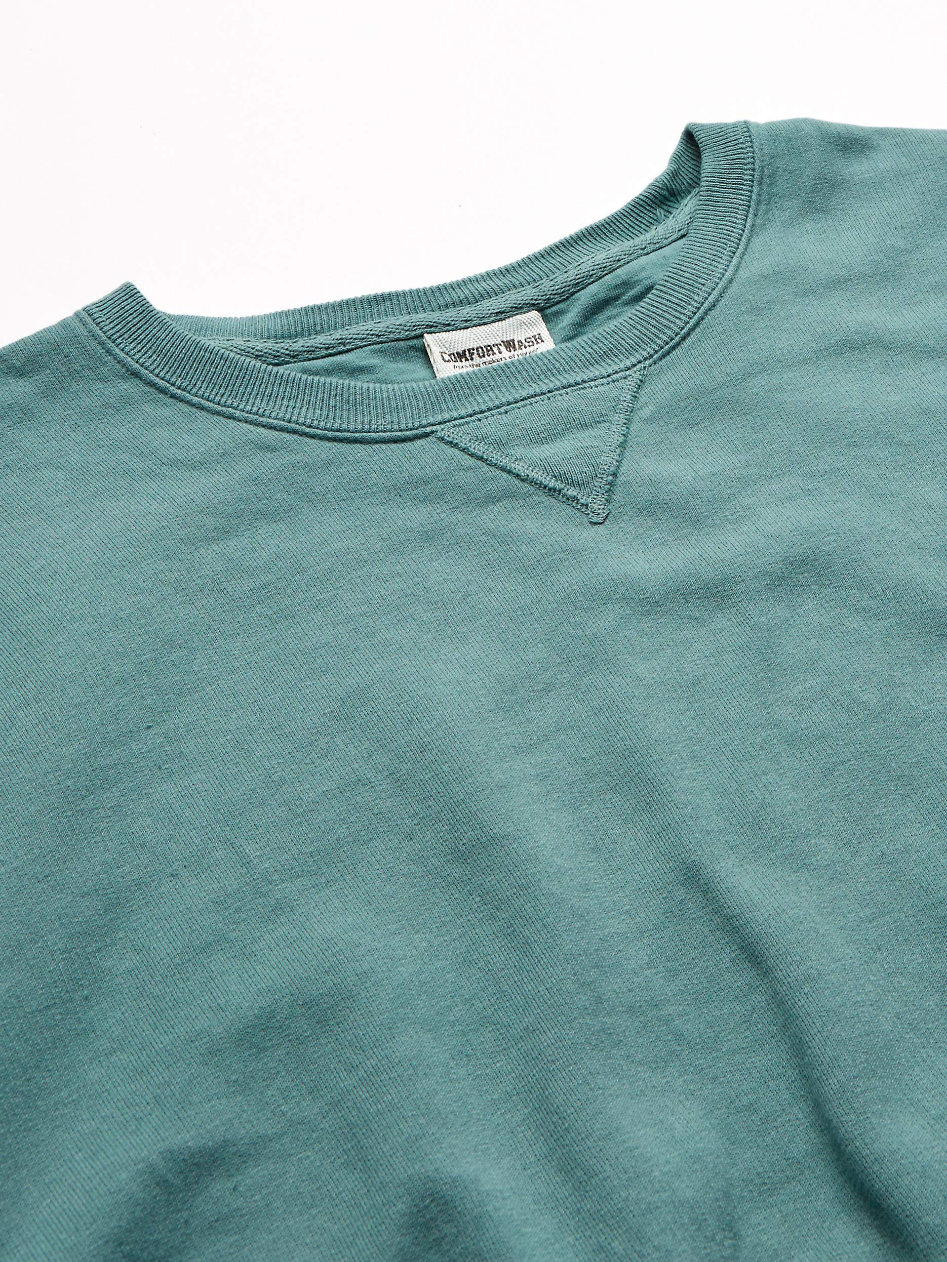 Hanes Men's Comfortwash Garment Dyed Sweatshirt, Cypress Green, Small