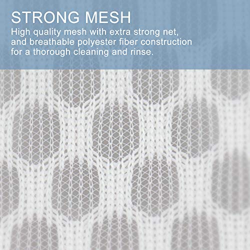 3Pcs Durable Honeycomb Mesh Laundry Bags for Delicates 16 x 20 Inches (3 Large)