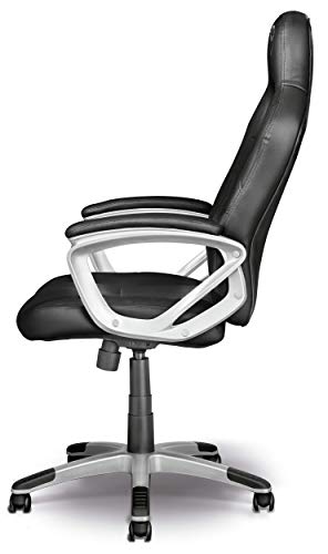 Trust Gaming Chair GXT 705 Ryon - Ergonomic PC Desk Swivel Chair, Full 360° Rotatable, Class 4 Gas Lift, Armrest with Cushions, Tilting Seat, Double Wheels - Black