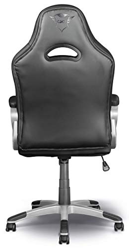 Trust Gaming Chair GXT 705 Ryon - Ergonomic PC Desk Swivel Chair, Full 360° Rotatable, Class 4 Gas Lift, Armrest with Cushions, Tilting Seat, Double Wheels - Black