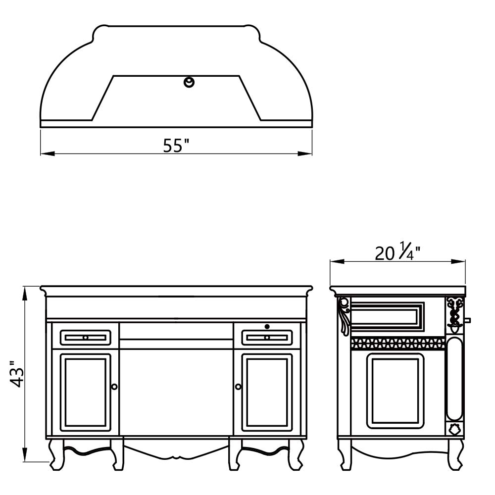 Reception Desk Receptionist Counter with LED Lighted Front Glass Panel REVIVAL