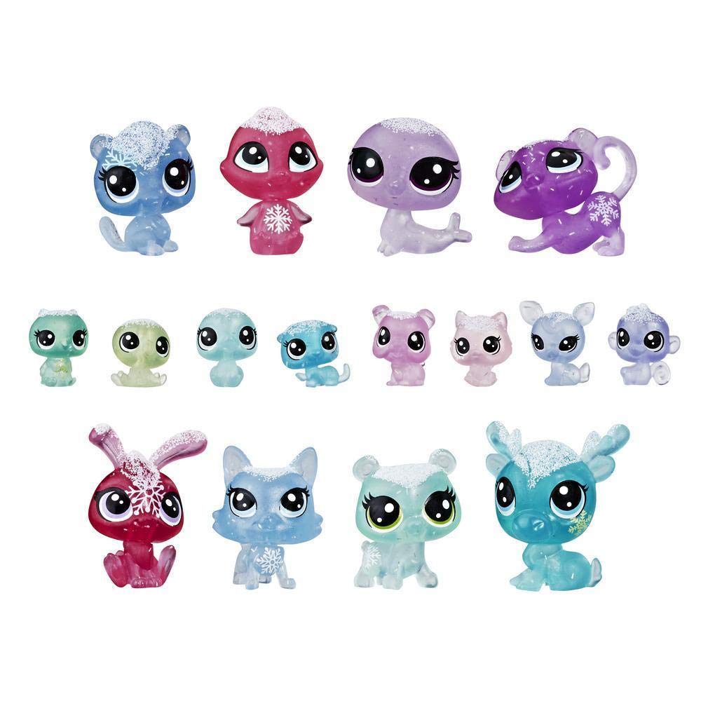 Littlest Pet Shop Frosted Wonderland Pet Pack Toy, Includes 16 Pets, Ages 4 & Up