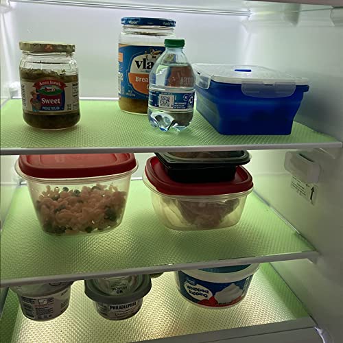 3 Rolls Refrigerator Liners 17.71*59inch, Washable Fridge Mats Shelf Liners Waterproof Fridge Pads Drawer Table Mats Refrigerator Mats for Shelves