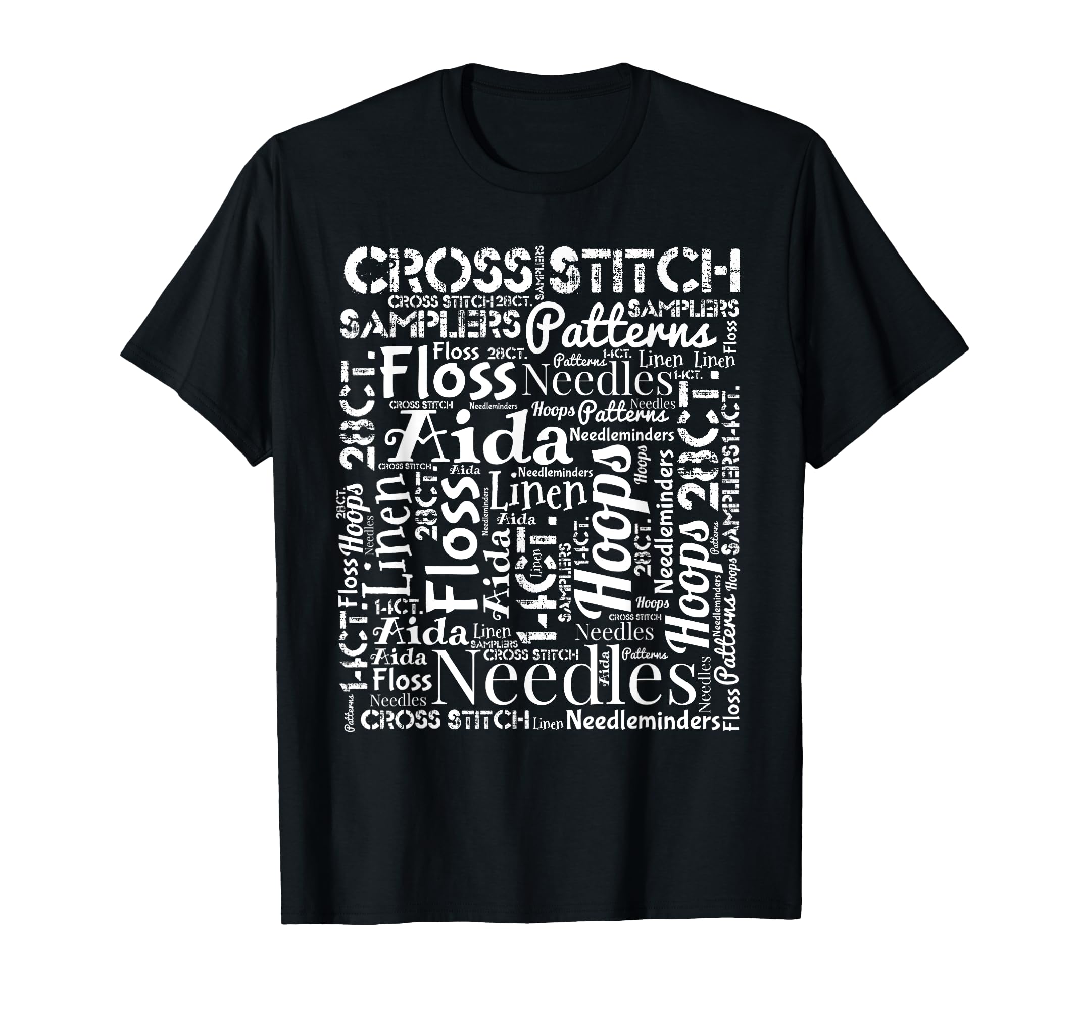 Fun Cross Stitch Hobby Words T-Shirt T-Shirt