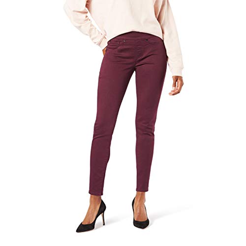 Levi Strauss Signature Gold Women's Totally Shaping Pull-on Skinny Jeans (Available in Plus Size), Winetasting, 6 Medium