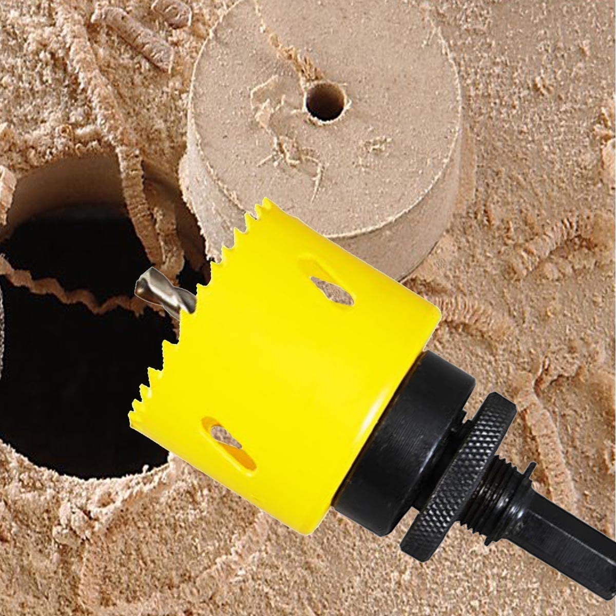 Bi-Metal Hole Saw 1-3/16 in.(30mm) Hole Saw Cutter with Arbor and Pilot Center Drill Bit