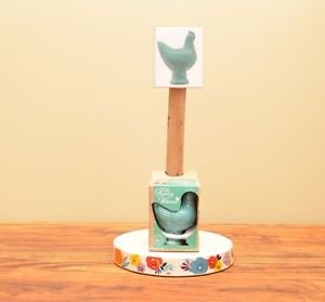 The Pioneer Woman Flea Market Paper Towel Holder Turquoise Hen