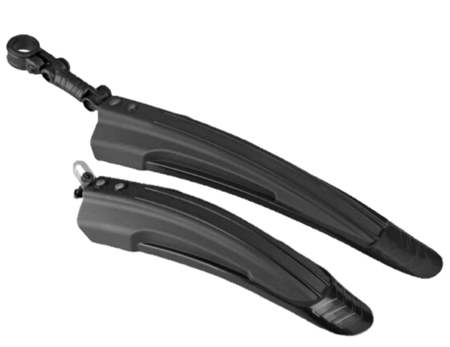 Silfrae Adjustable Standard 26 inch Mountain Bike Splash Guard Bike Fenders Set Front and Rear (Classical Black)