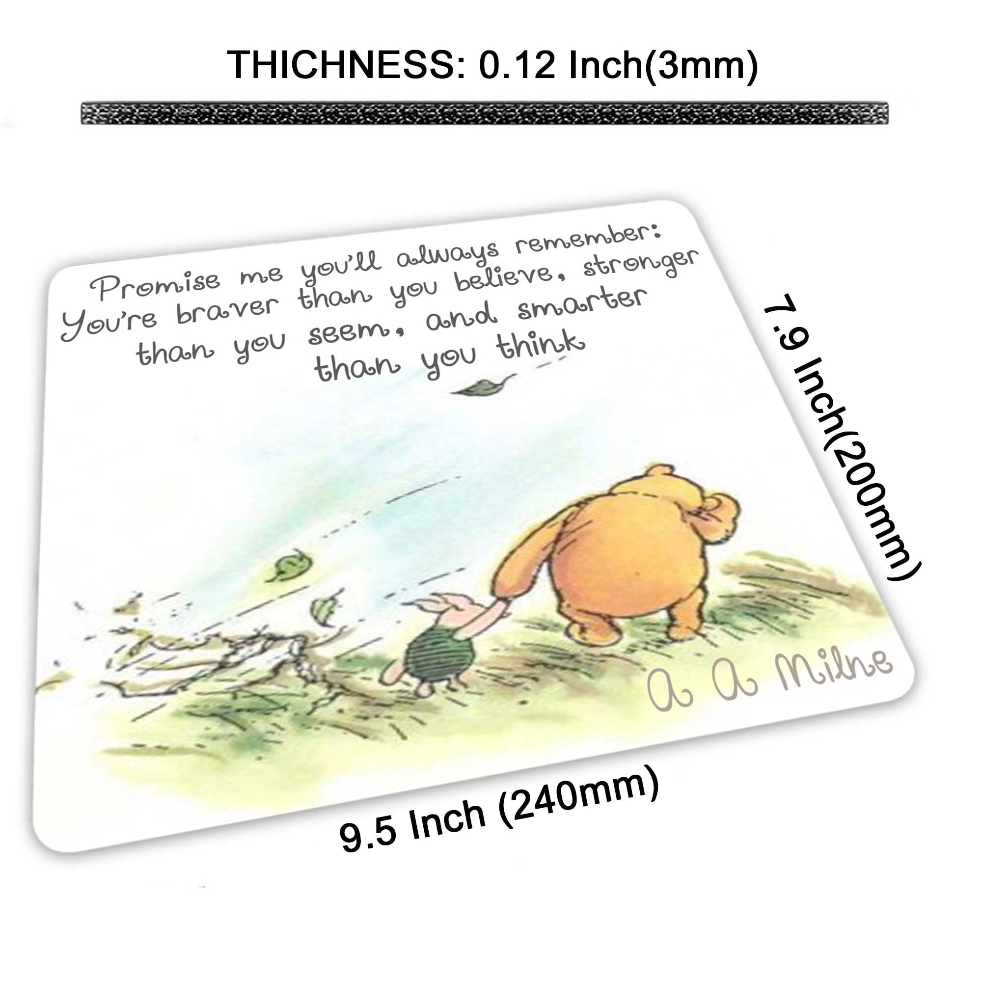 Manslator Anime Mouse Pad - Braver Than You Believe Laptop Desk Accessory, Gaming & Cute Design