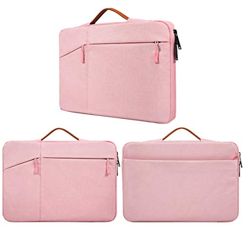imComor 14-15 Inch Waterproof Laptop Sleeve Briefcase Women Ladies Bag, Pink