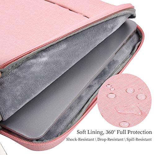 imComor 14-15 Inch Waterproof Laptop Sleeve Briefcase Women Ladies Bag, Pink
