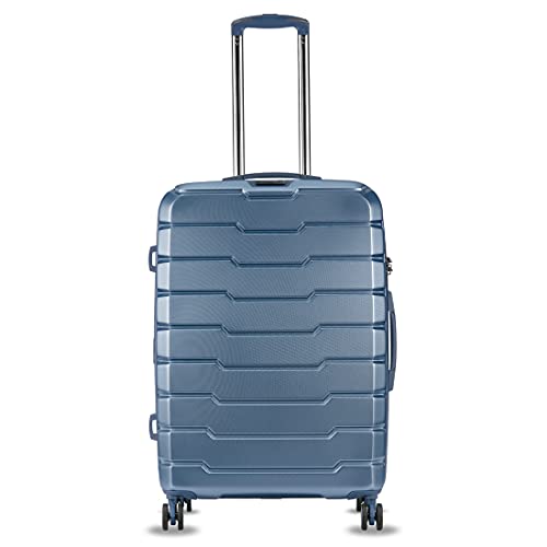 it luggage Prosperous 32" Hardside Checked 8 Wheel Expandable Spinner, Metallic Blue
