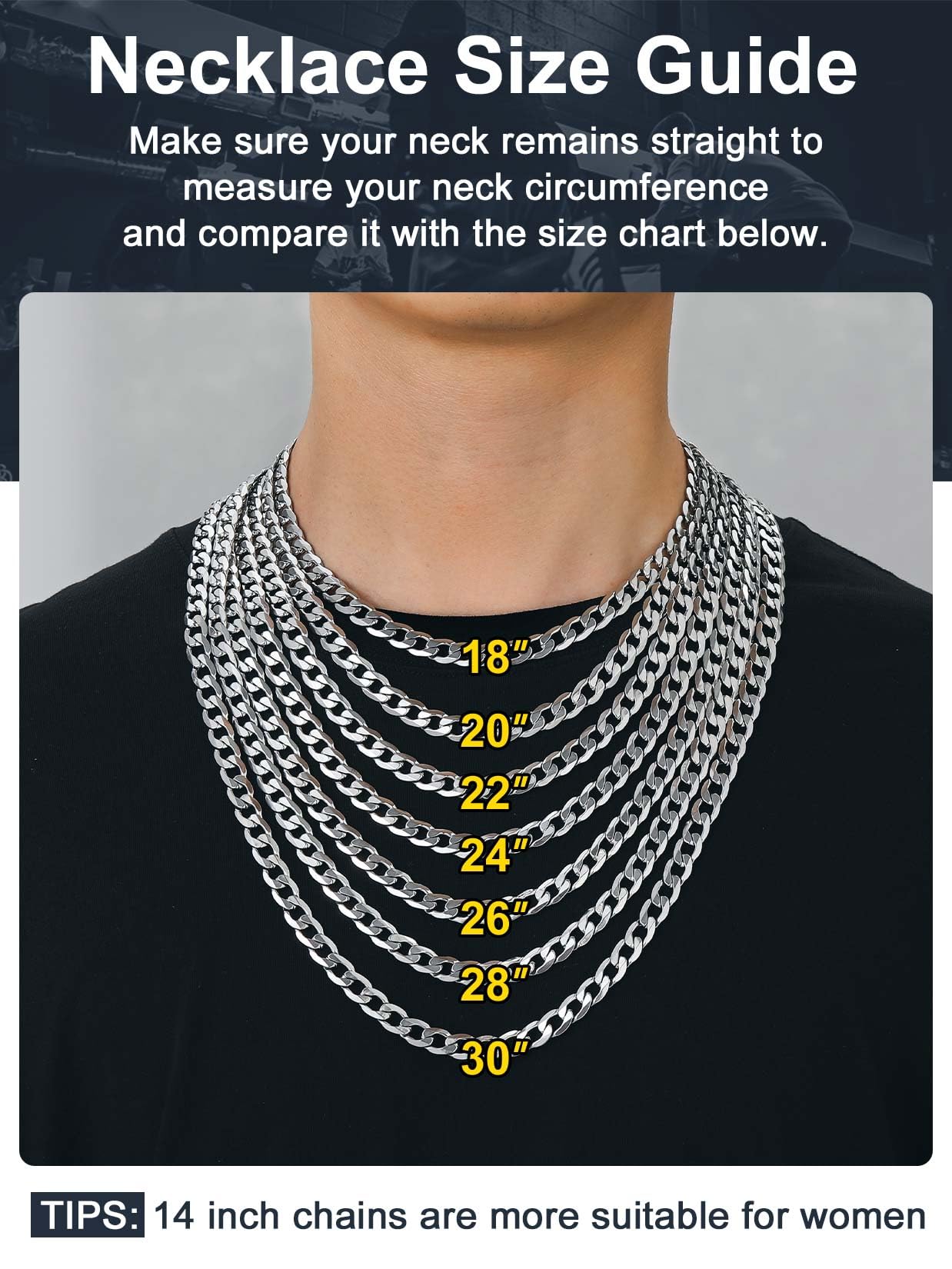 Silver Curb Chain 9mm Chain Stainless Steel Choker Necklace Mens Father's Day Gift