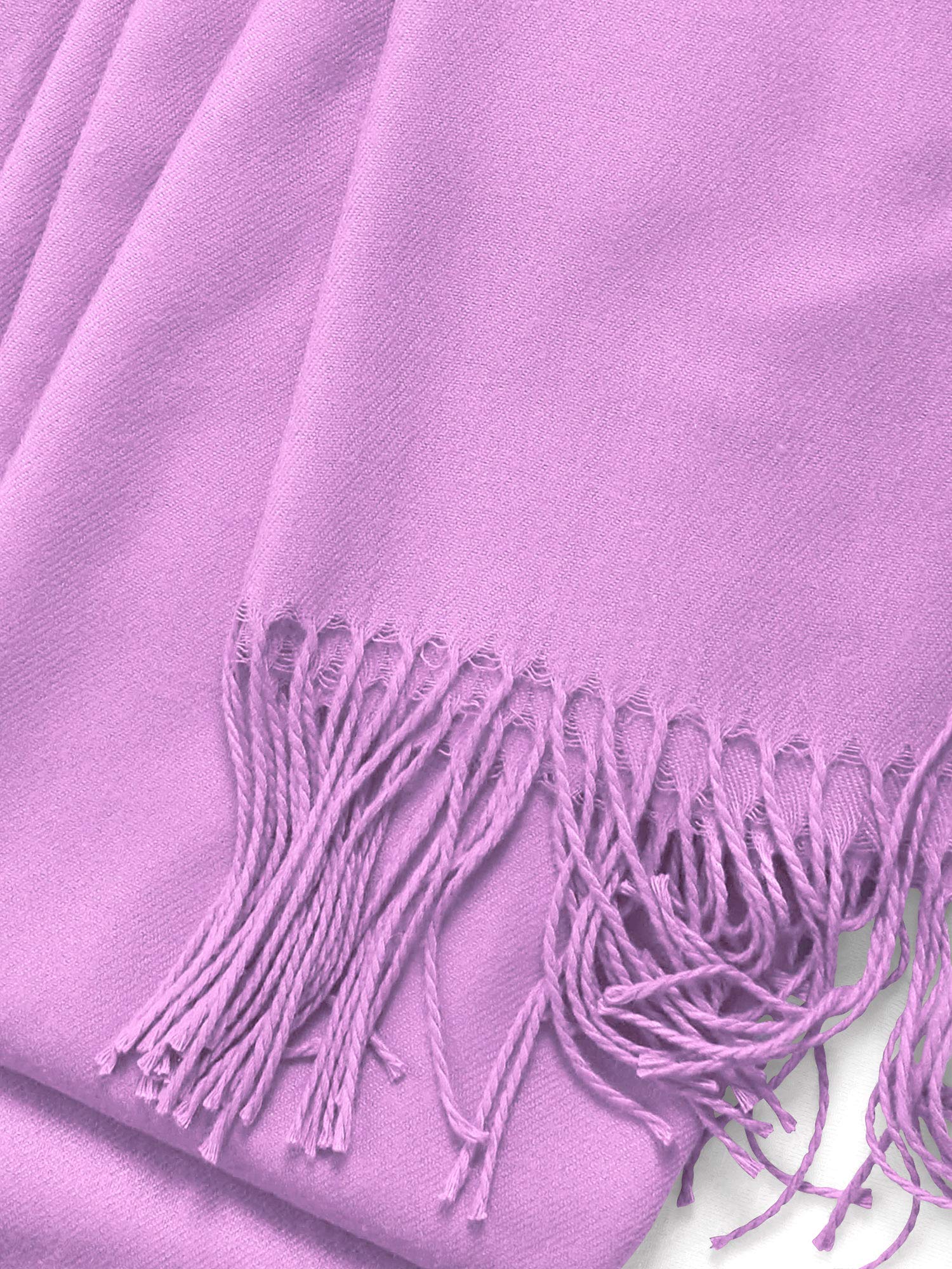 MBJ Shawls and Wraps Elegant Cashmere Scarfs for Women Stylish Warm Blanket Solid Winter Scarves ONESIZE LILAC