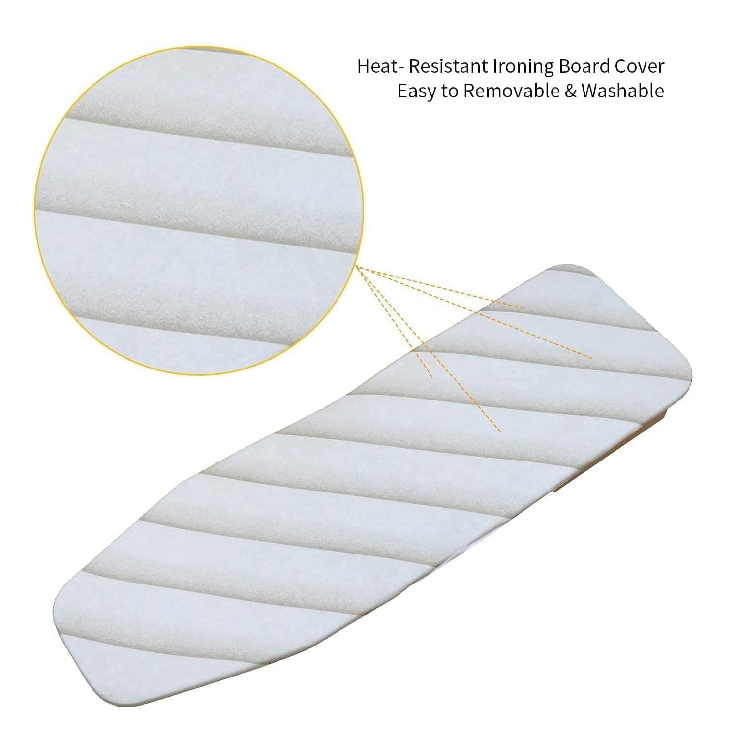 Heavy Duty Ironing Board 37.40"x11.80" Extreme Stability Wall Mount Ironing Board Professional Space Saving Folding Ironing Board with Heat Resistant Cover for Home Laundry Room Dorm White and Grey