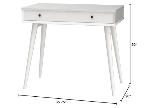 Camaflexi Mid-Century Desk - White Finish
