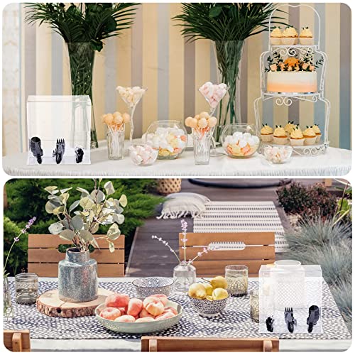 Acrylic Utensil Dispenser Clear Cutlery Organizer 3 Compartment Utensil Holder for Party Knife Spoon and Fork Holder Plastic Silverware Holder for Kitchen Countertop Flatware Restaurant Storage Caddy