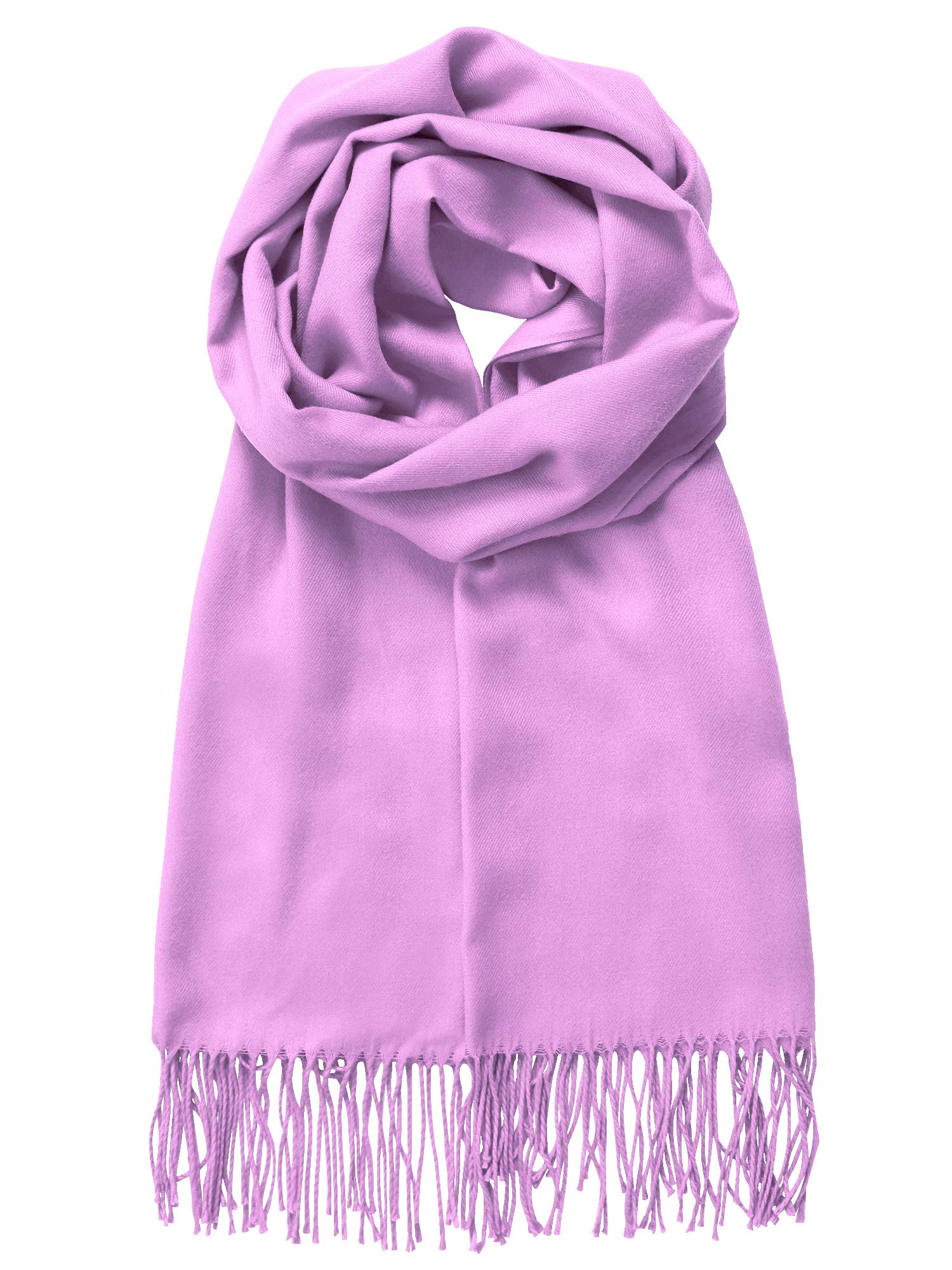 MBJ Shawls and Wraps Elegant Cashmere Scarfs for Women Stylish Warm Blanket Solid Winter Scarves ONESIZE LILAC