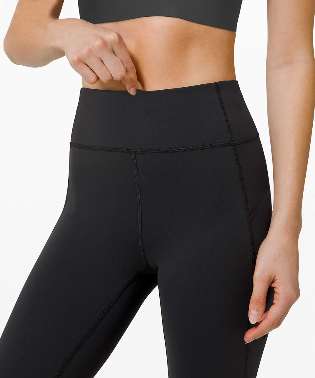 PHISOCKAT High Waist Yoga Pants Women with Pockets, Leggings for Women Tummy Control, Workout Leggings Black