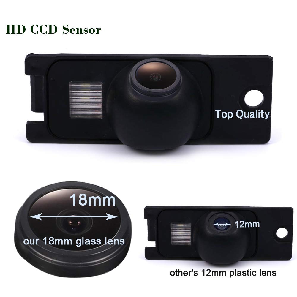 HDMEU HD Color CCD Waterproof Vehicle Car Rear View Backup Camera, 170° Viewing Angle Reversing Camera for Volvo S60/S80/V70/S40/S40L/V40/V50/S60L/XC60/C70/XC70/S80L/XC90