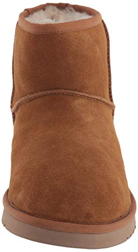 Koolaburra by UGG mens Burra Mini Ankle Boot, Chestnut, 9 US