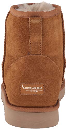 Koolaburra by UGG mens Burra Mini Ankle Boot, Chestnut, 9 US