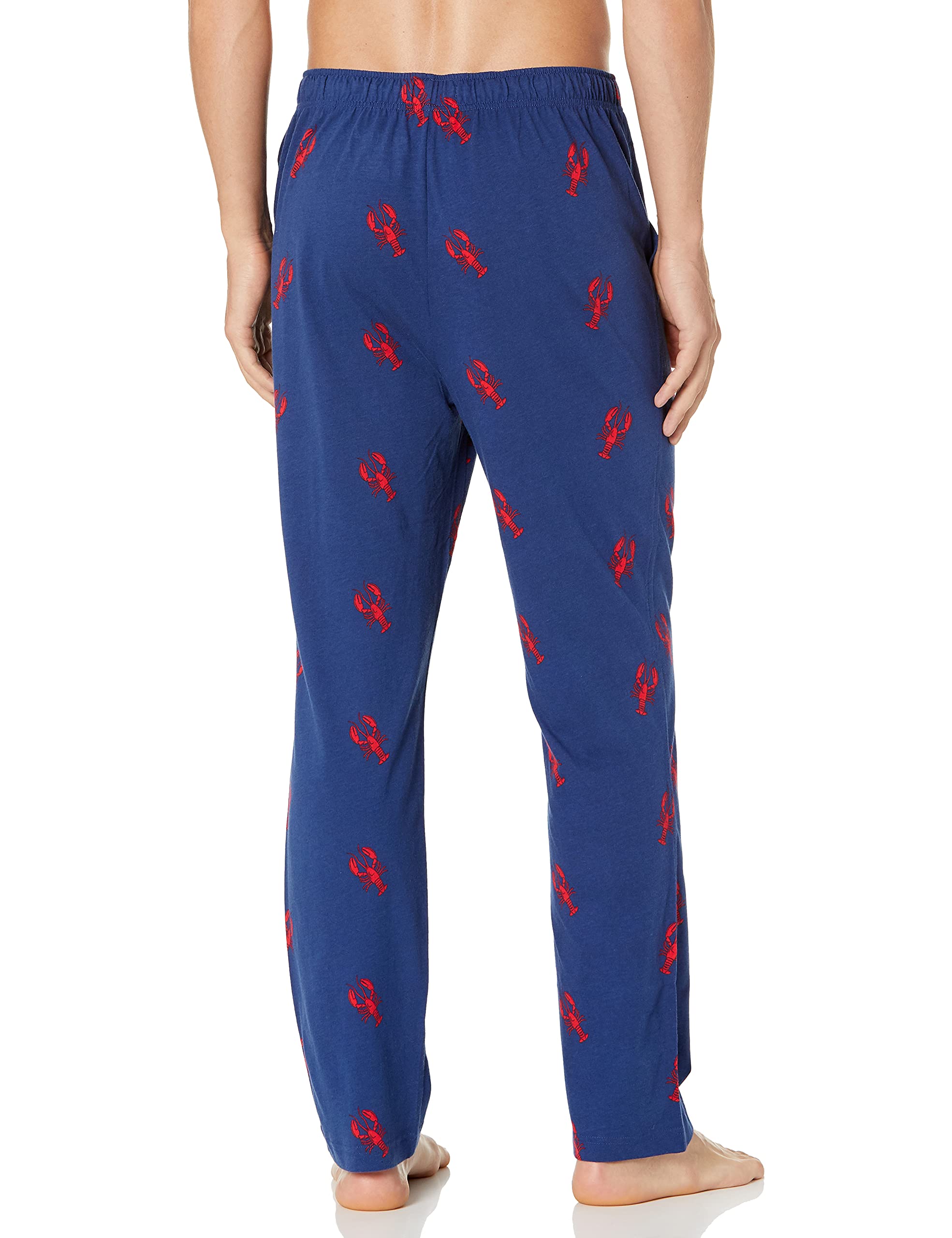 Nautica Men's Soft Woven 100% Cotton Elastic Waistband Sleep Pajama Pant, Blue Lobster, X-Large