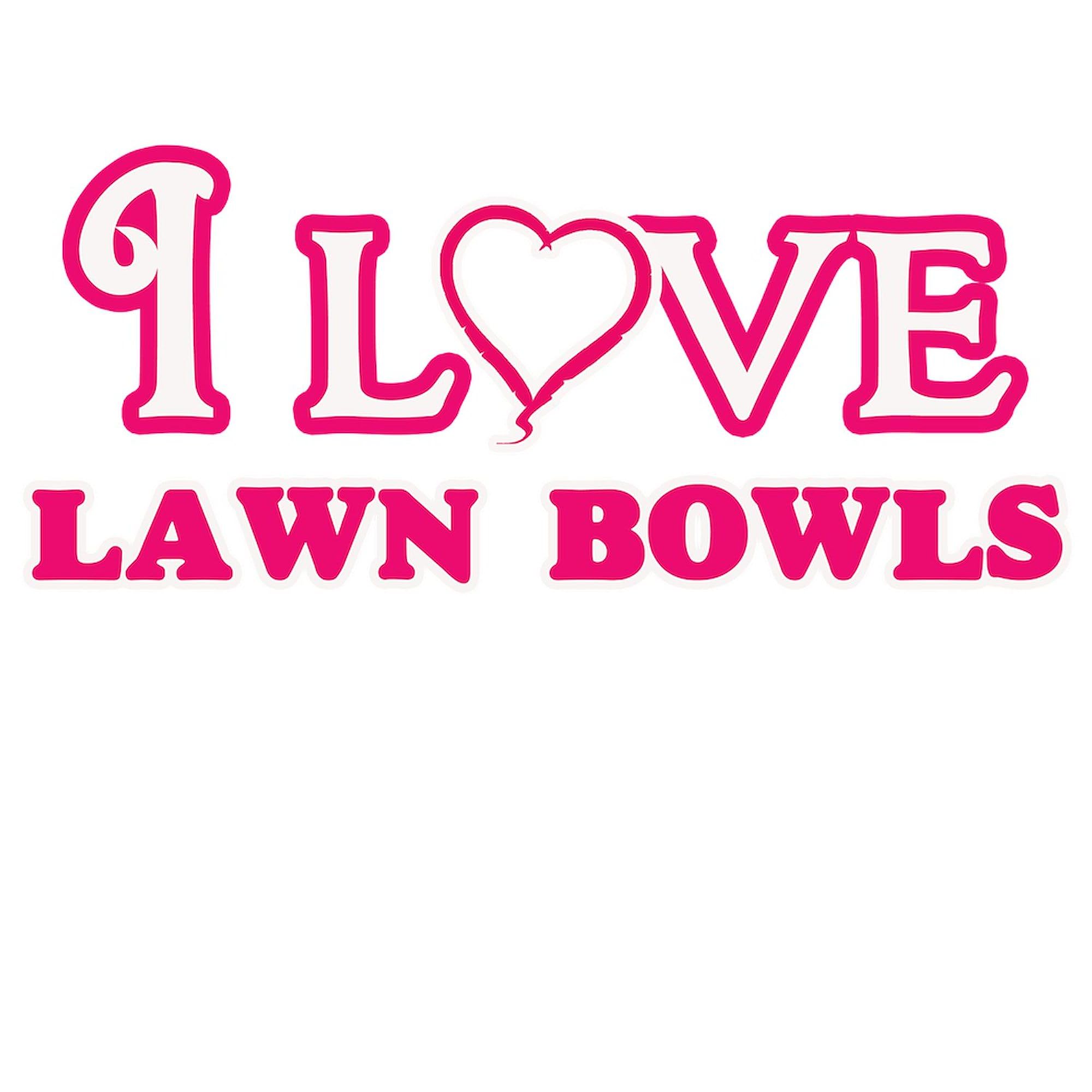 CafePress I Love Lawn Bowls Pajamas Women's Novelty Cotton Pajama Set, Comfortable PJ Sleepwear With Checker Pant