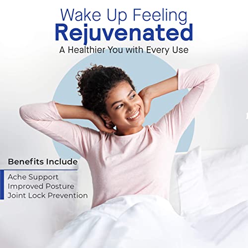 Restorology Leg Elevation Pillow for Sleeping - Supportive Bed Wedge Pillow for Circulation, Swelling, Foot & Knee Discomfort