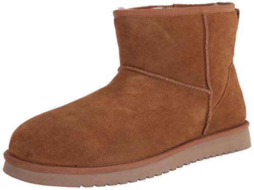 Koolaburra by UGG mens Burra Mini Ankle Boot, Chestnut, 9 US