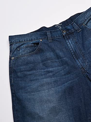Nautica Men's Big and Tall Relaxed Fit Jean, Glacier Blue Wash, 56W x 32L