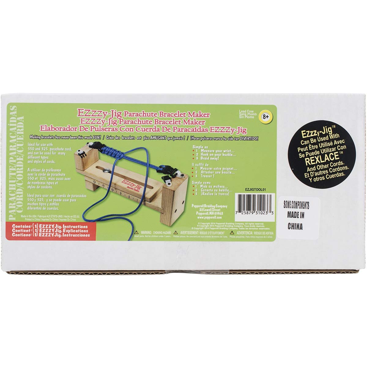 Pepperell Braiding Ezzzy-Jig Bracelet Maker 3/Pkg, 3 Pack