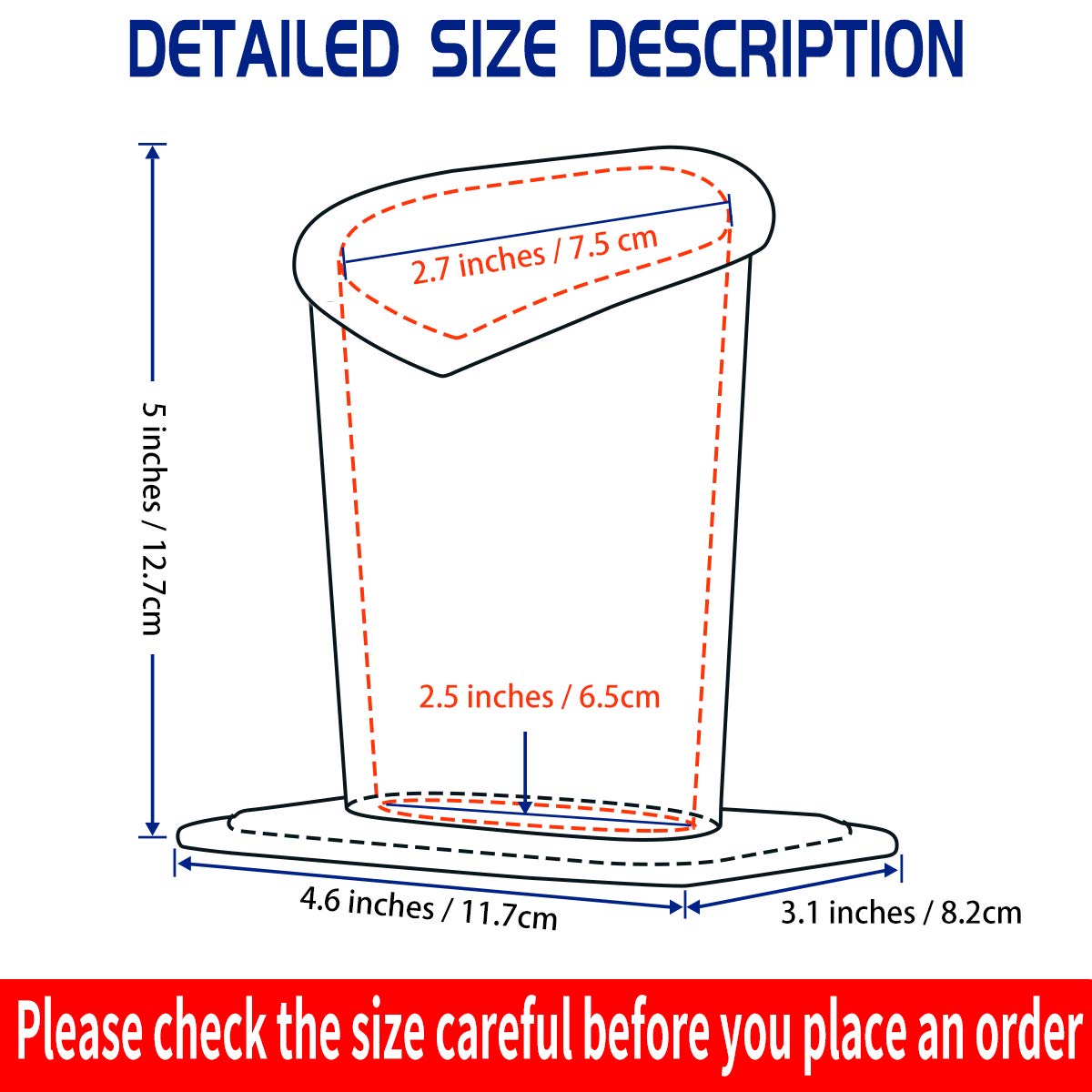 PG6 Plush Lined Eyeglasses Holder Stand Case Protective Glasses Case for Desks
